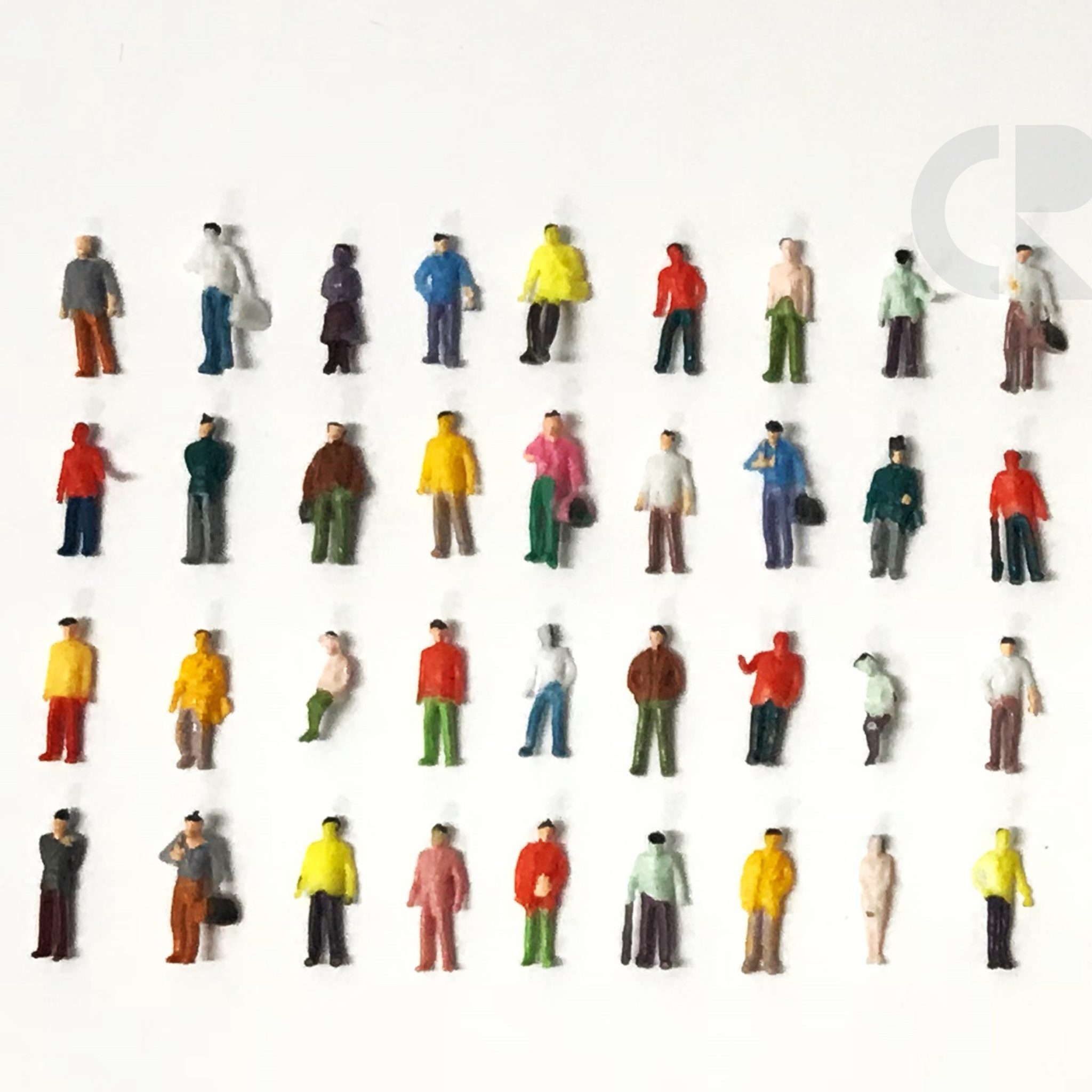 Colored Human Figures 1:100 (15pcs) - Croco Store متجر كروكو