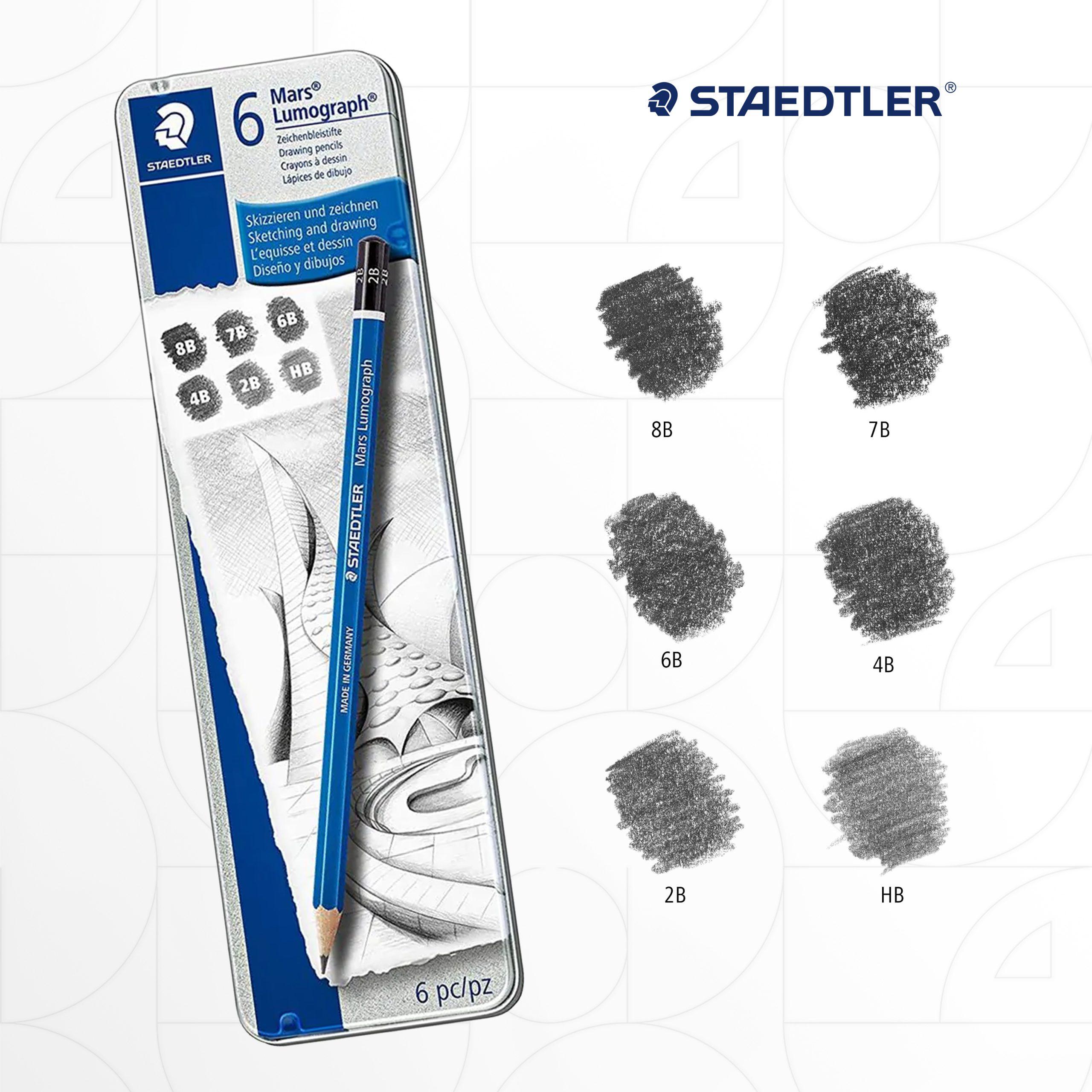 Staedtler Mars Lumograph Drawing Pencils (6pcs Set) - Croco Store متجر ...