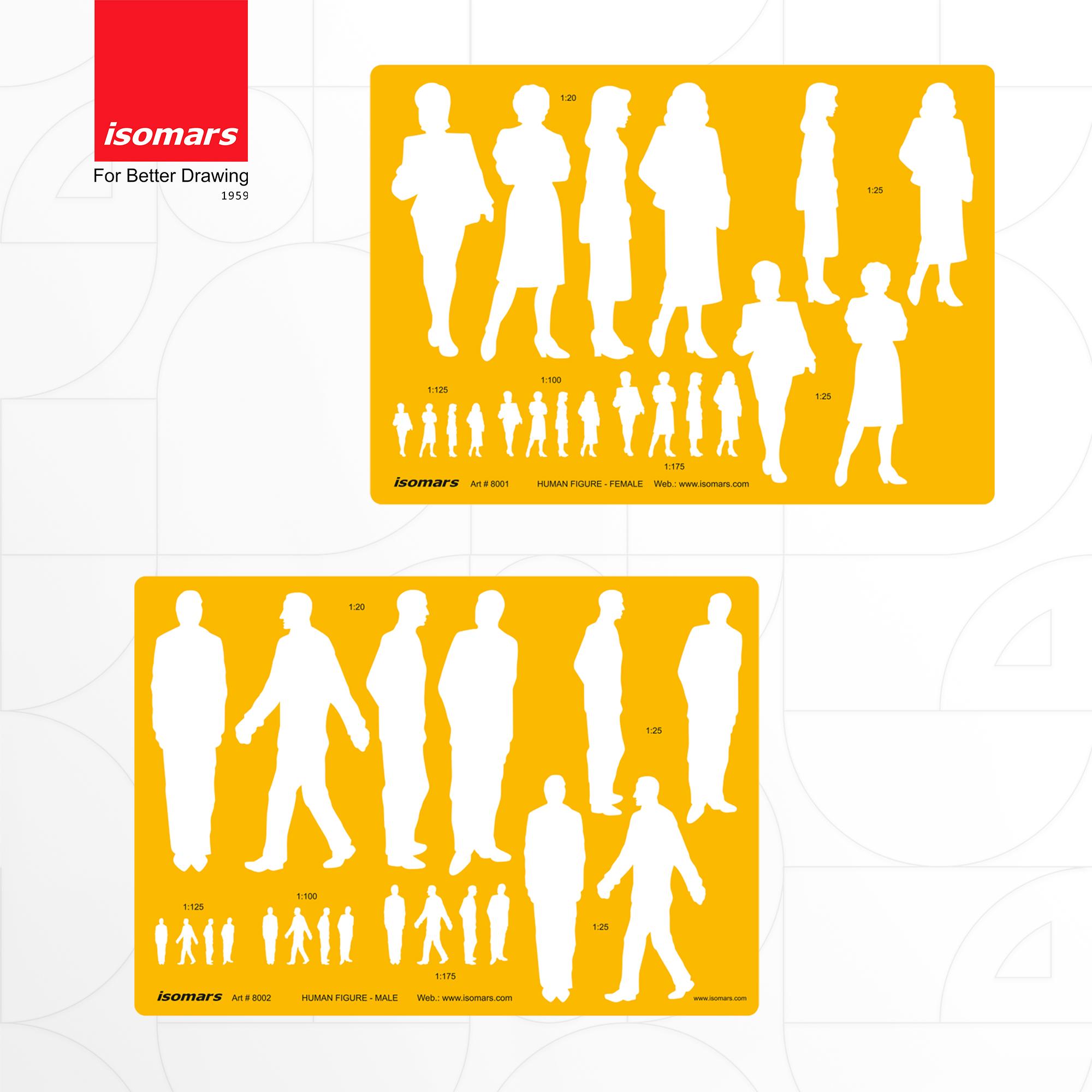 isomars Human Figure Drawing Template - multiscale - Croco Store متجر كروكو