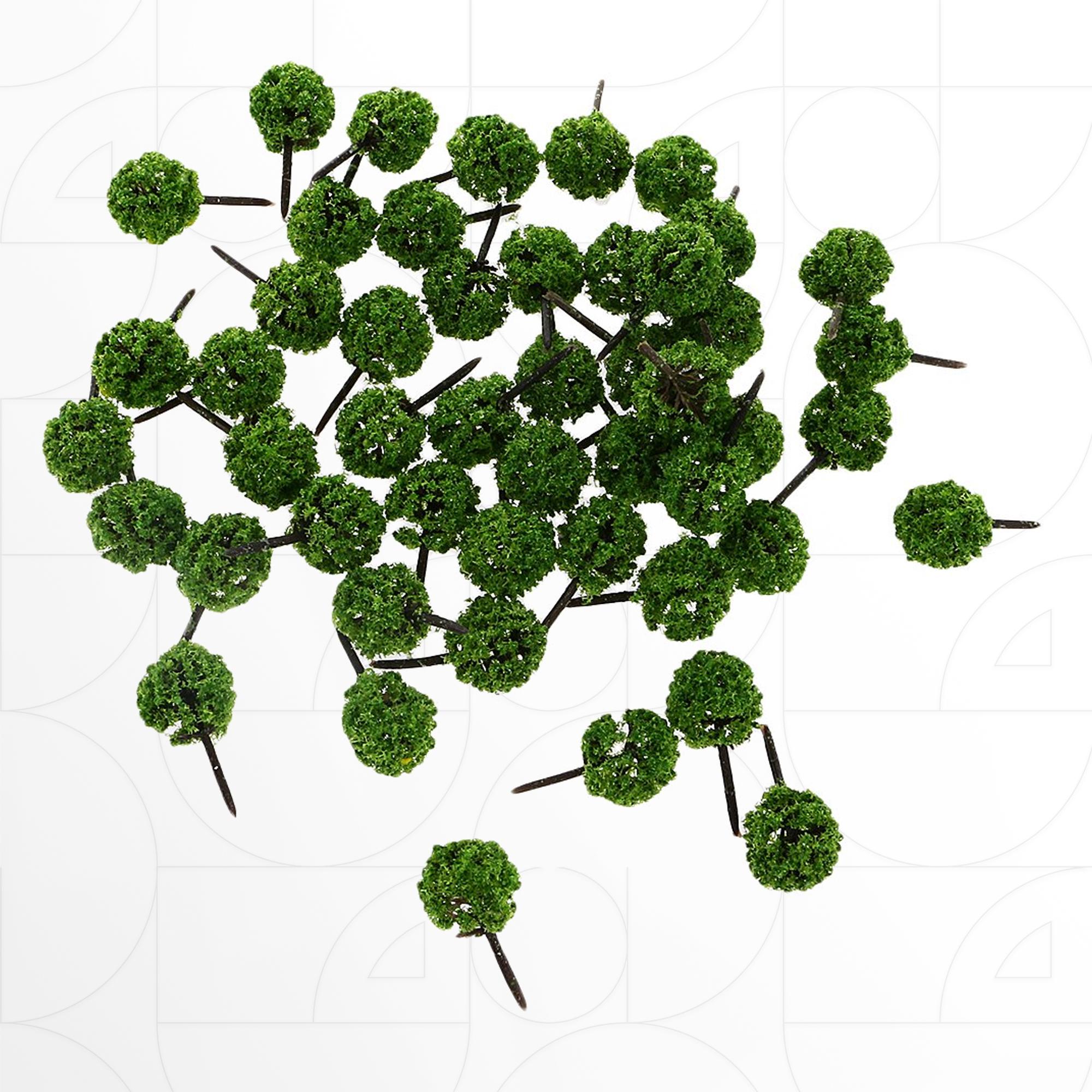Ball Shaped Green Trees 3cm (50pcs Bag) - Croco Store متجر كروكو